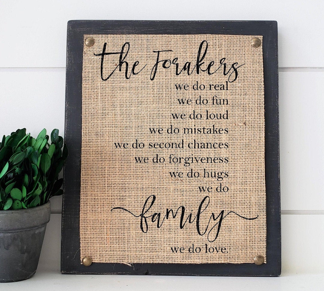 Family Sign, Personalized Family Sign, Family Name Sign, Personalized ...