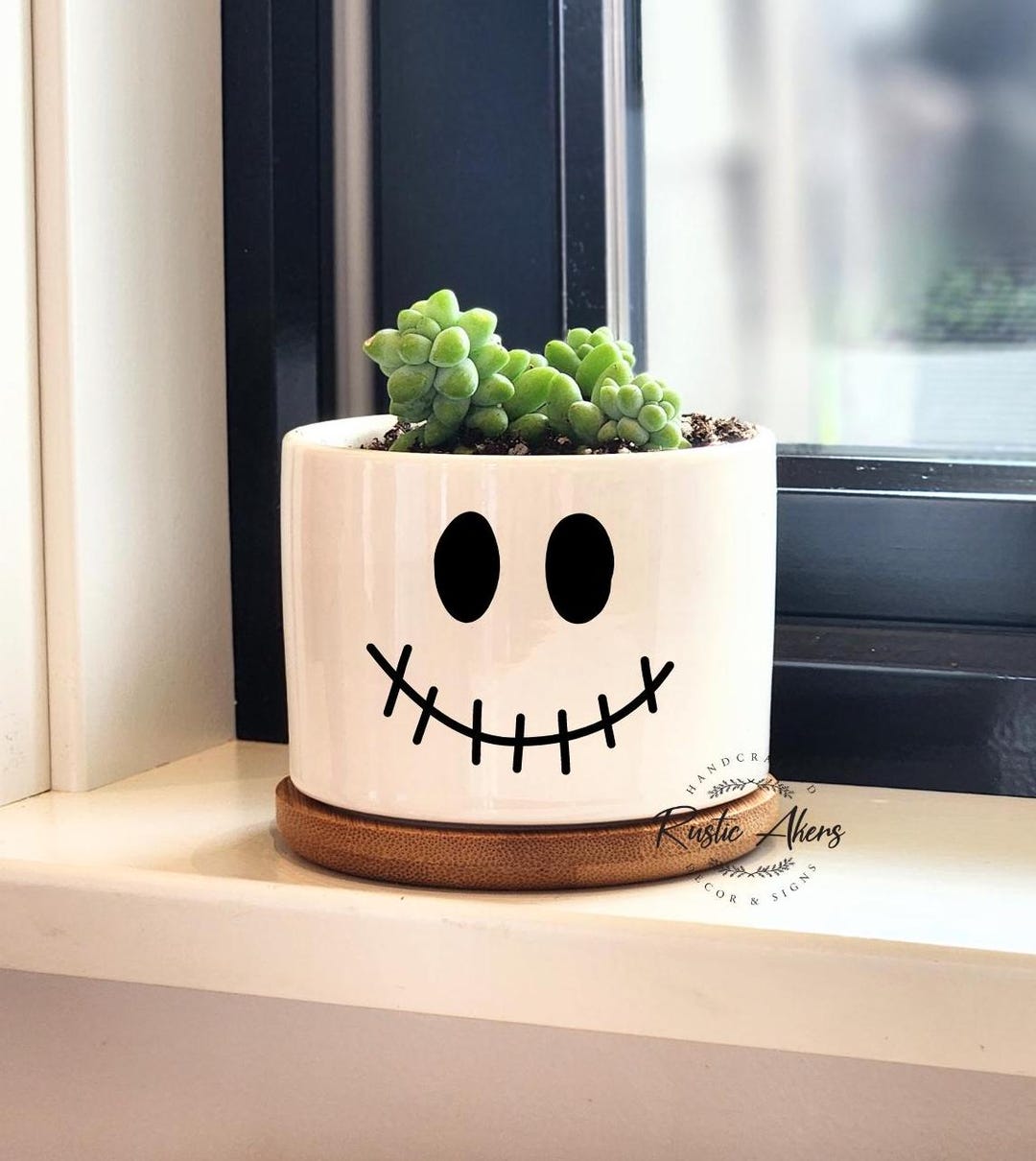 Halloween Planter, Ghost Mummy Frankenstein, Halloween Plant Pot, Cute ...