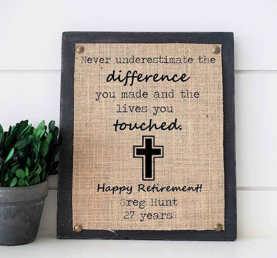 Retirement Gift for Pastor Pastor Retirement Gift Christian - Etsy