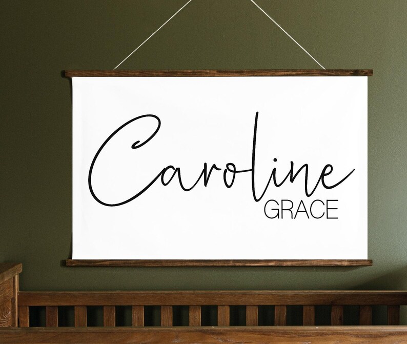 Nursery Name Sign Baby Nursery Sign Custom Kids Name Sign - Etsy