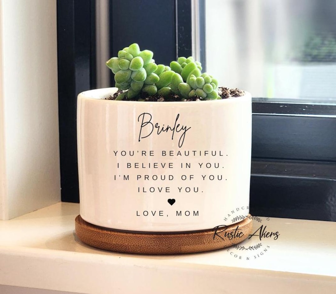 Personalized Gift for Daughter, My Daughter, Personalized Succulent ...
