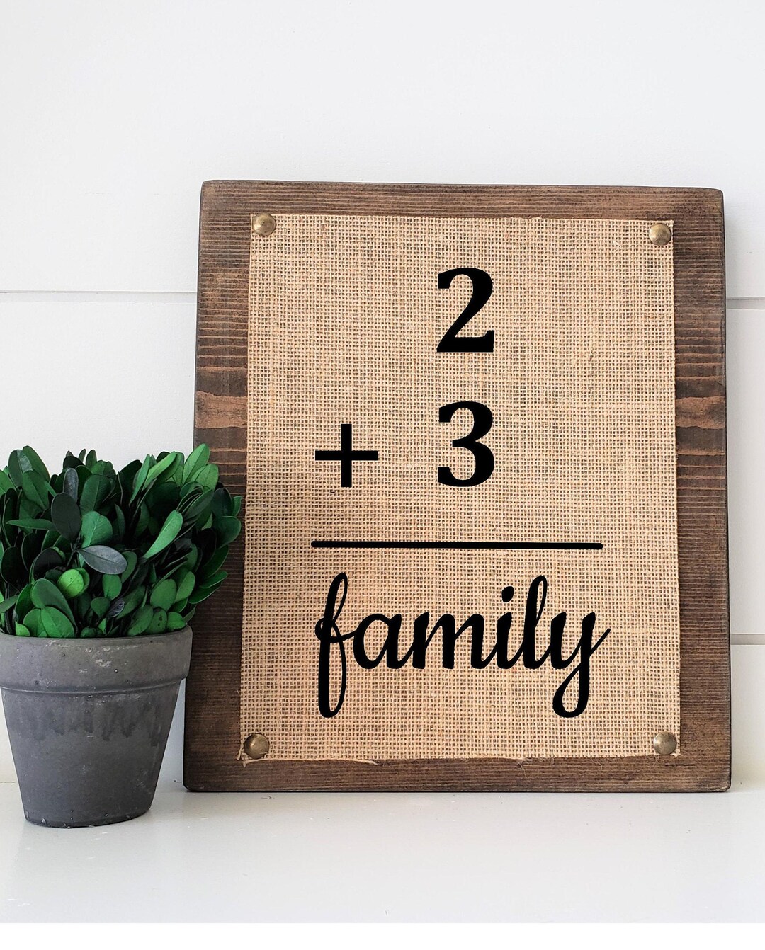 Family Number Sign, Blended Family Gift, Wedding Gift for Blended ...