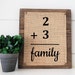 Family Number Sign Blended Family Gift Wedding Gift for | Etsy