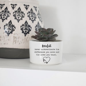 Nurse Gift, Personalized Planter Gift, Custom Flower Pot, Healthcare ...