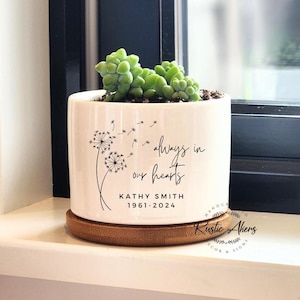 Memorial Planter, Celebration of Life, in Loving Memory, Sympathy Gift ...