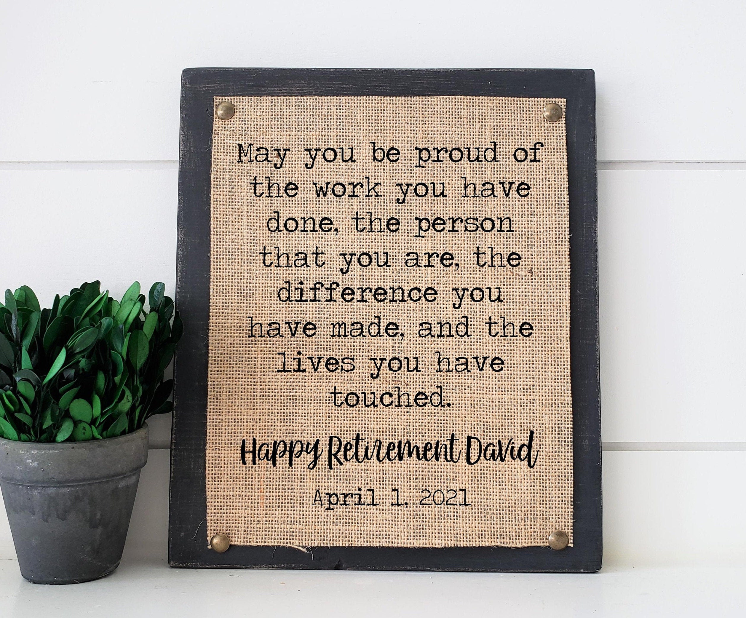 Teacher retirement gift retirement plaque teacher retirement | Etsy