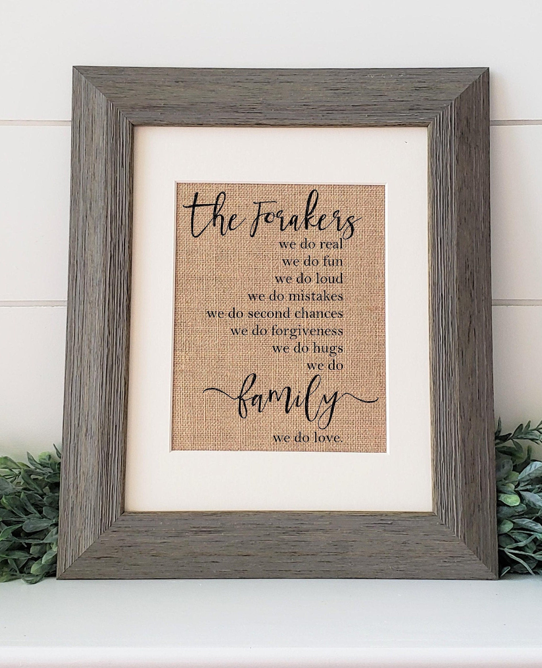 Family Sign Personalized Family Sign Family Name Sign | Etsy