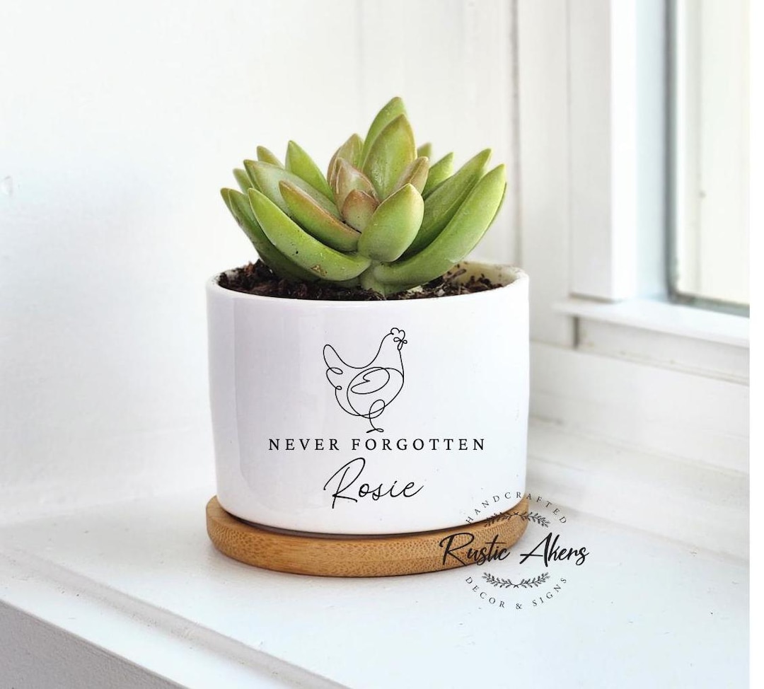 Chicken Memorial, Hen Memorial Gift, Loss of Chicken, Pet Memorial ...