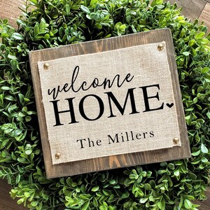 Personalized Housewarming Gift, Welcome Home Sign, Family Name Sign ...