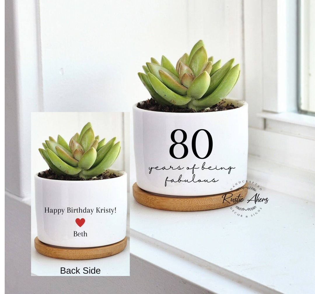 80th Birthday Gift for Women, Birthday Gift for Friend, 80 and Fabulous ...