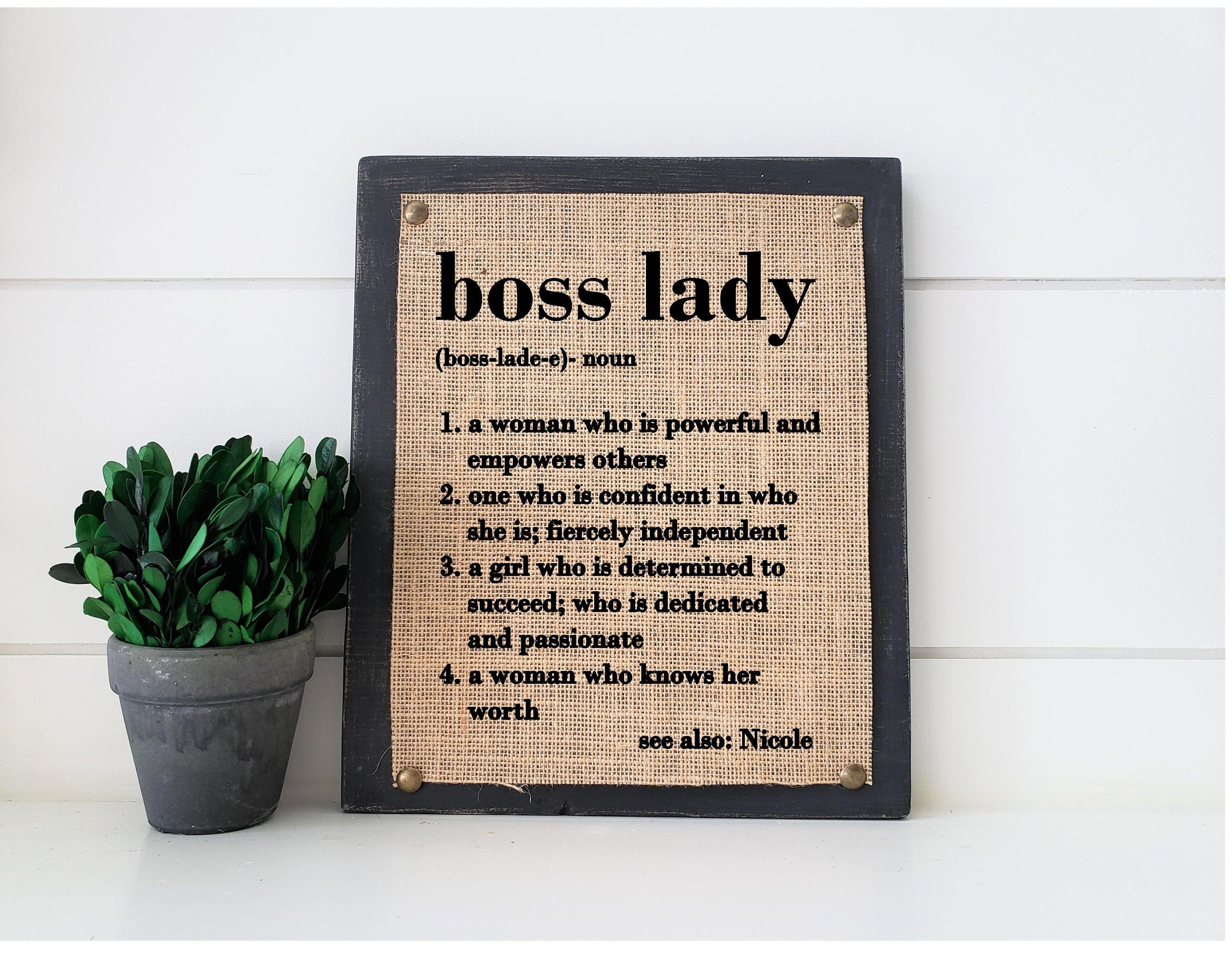Boss Lady Personalized Gift Gift for Boss Lady Boss Gift for - Etsy
