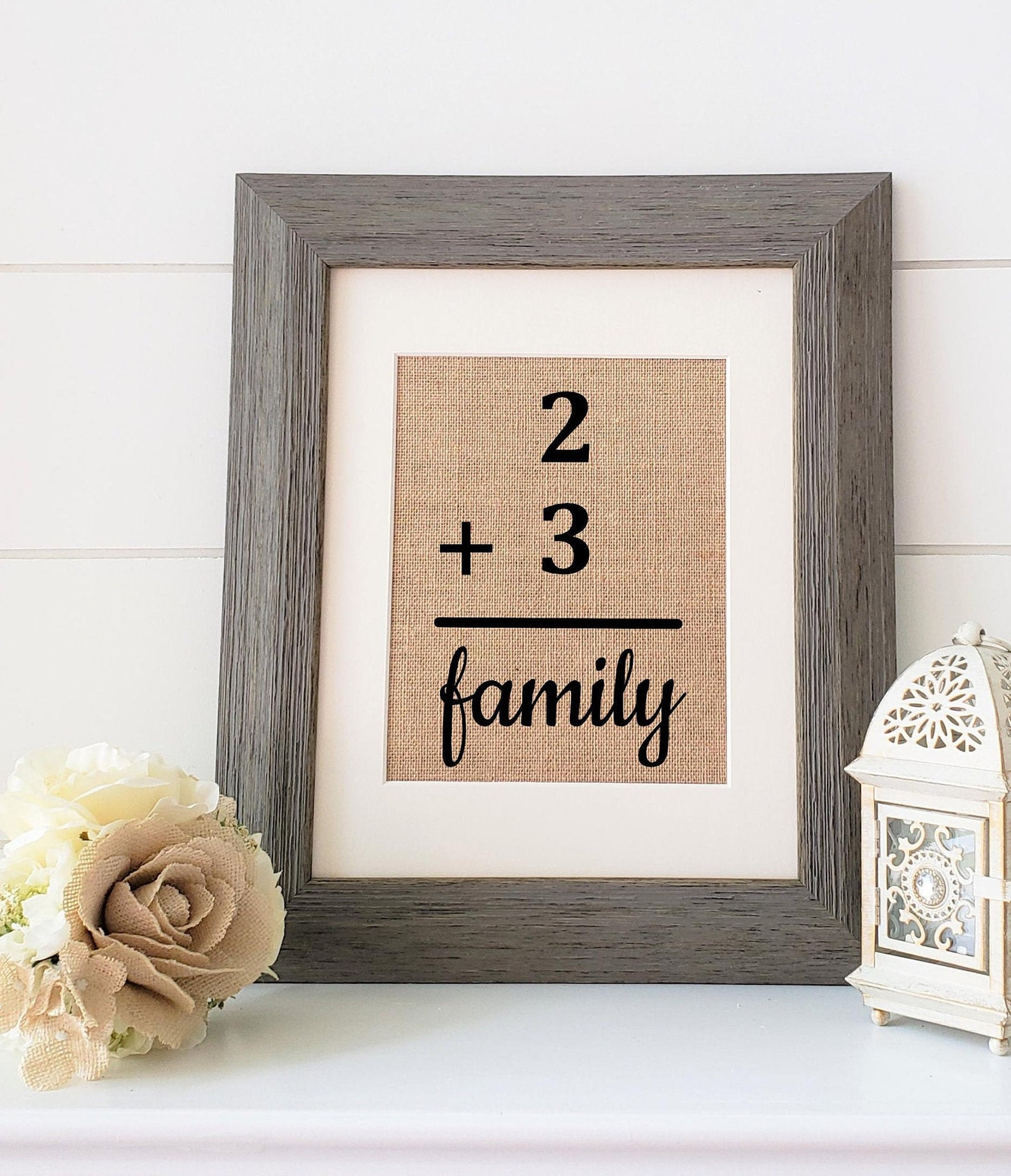 Family Number Sign, Blended Family Gift, Wedding Gift for Blended ...