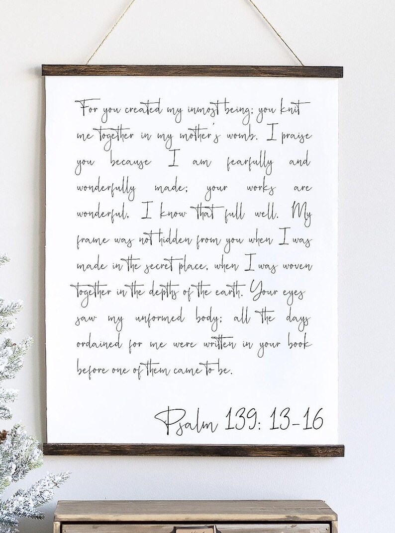Psalm 139 Print Psalm 139 Wall Art Bible Verse Poster Bible - Etsy