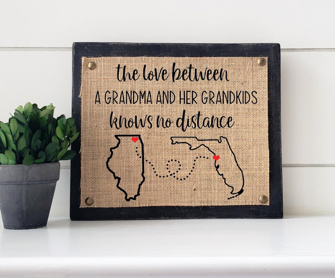 Long Distance Grandma, Gift for Grandma From Grandkids, Grandkids ...