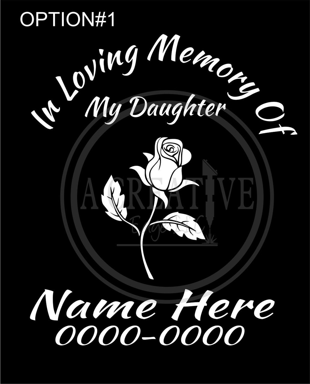 Memorial Personalized in Loving Memory Flower Car Decal With Name and ...