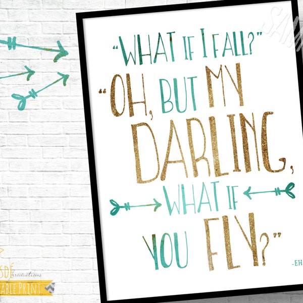 Oh but What If You Fly Print - Etsy