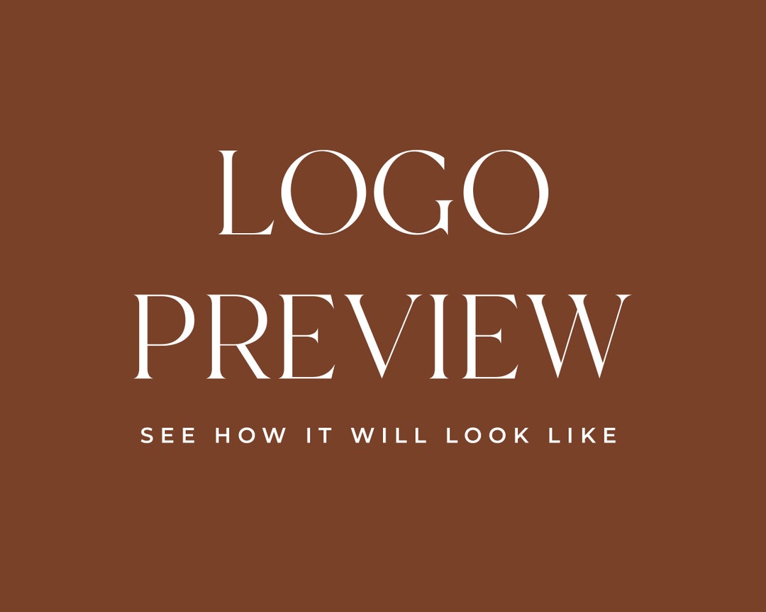 ADD ON ITEM : Logo Preview • Custom Logo Design Preview • Logo Design ...