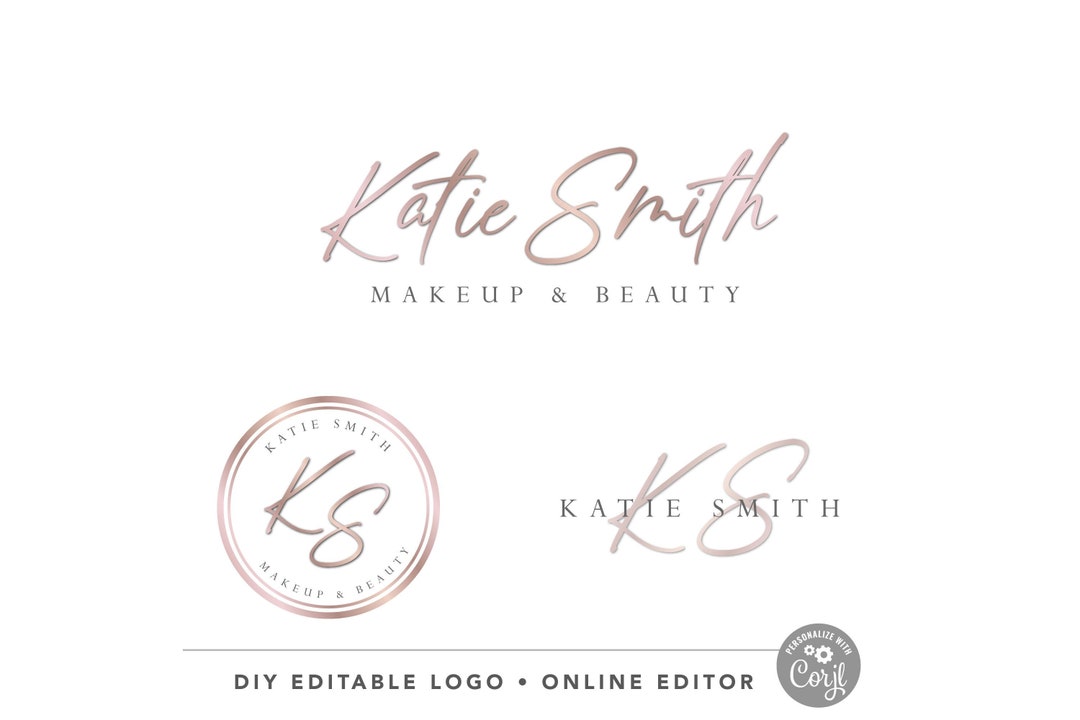 DIY Logo Design Monogram Logo Glow Logo Luxury Logo - Etsy