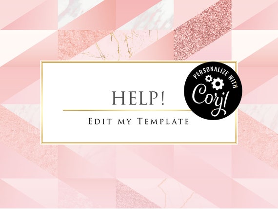 Editing Corjl Template - Etsy