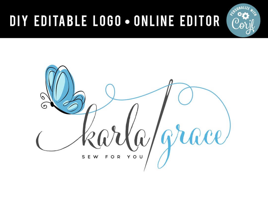 DIY Sew Logo, Custom Sew Logo, Sewing Logo, Logo for Sewers, - Etsy Israel