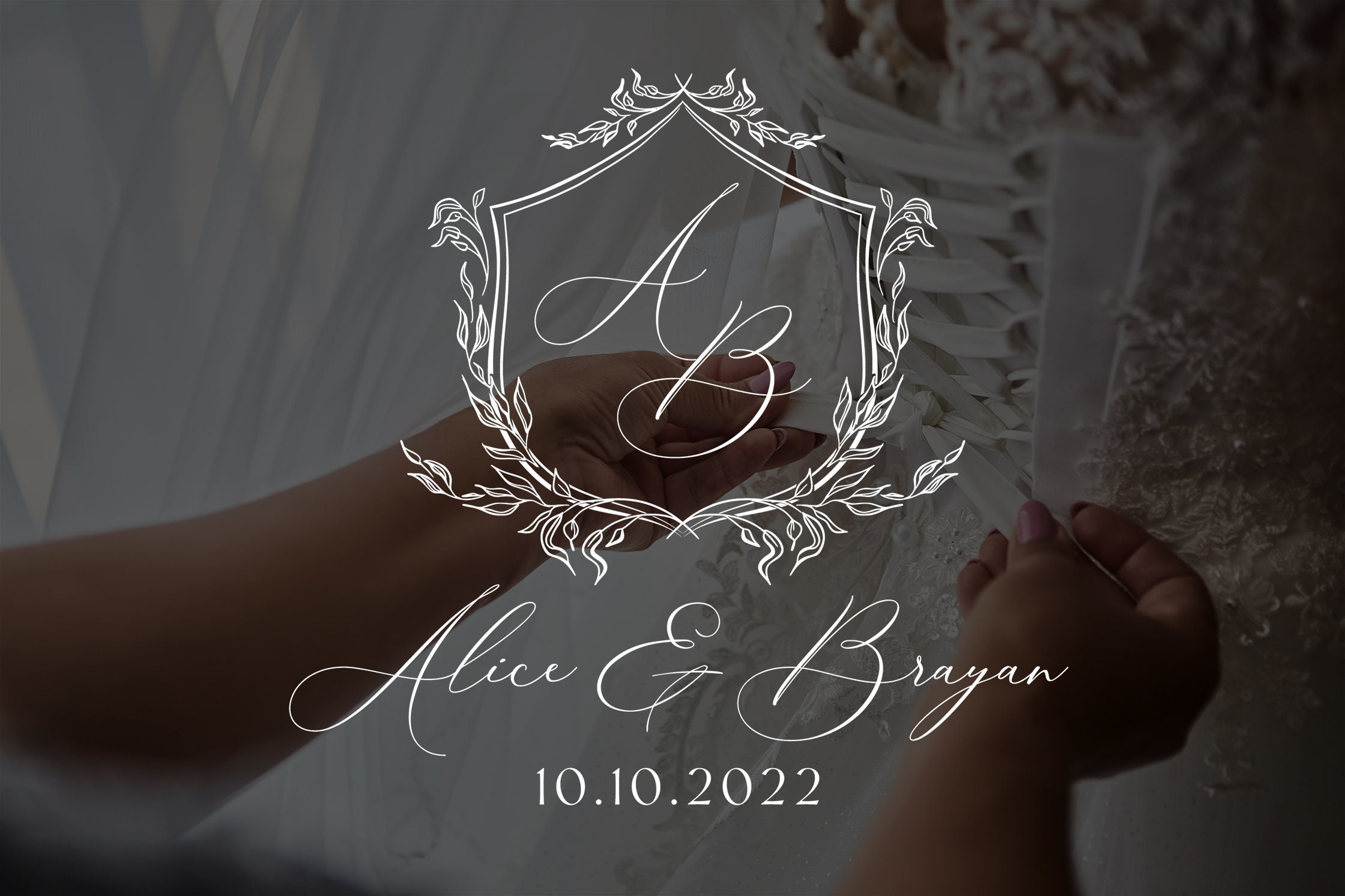 Royal Wedding Monogram Wedding Stamp Wedding Badge Luxury - Etsy