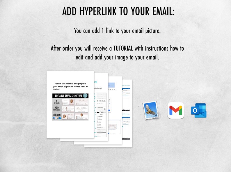 DIY Aesthetic Email Signature Editable Email Image Email - Etsy