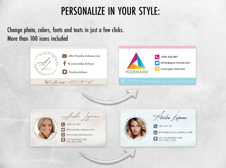 DIY Aesthetic Email Signature Editable Email Image Email - Etsy