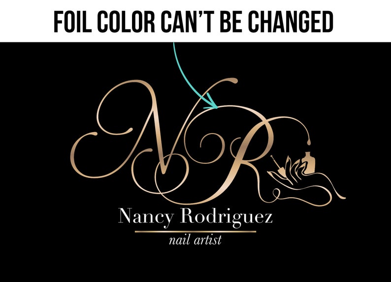 DIY Nail Logo Design Hand Logo Modern Nail Artist Nails - Etsy