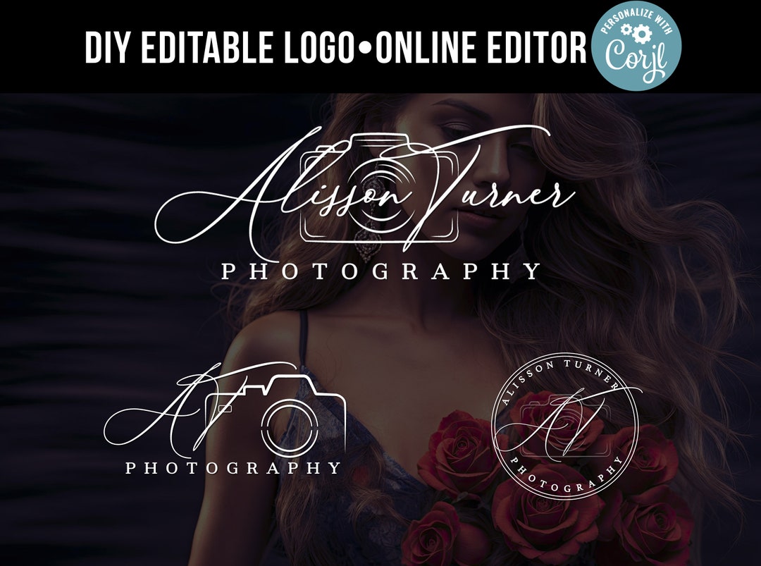 Photographer Logo, Photo Watermark, Signature Logo Set, Circle Logo ...