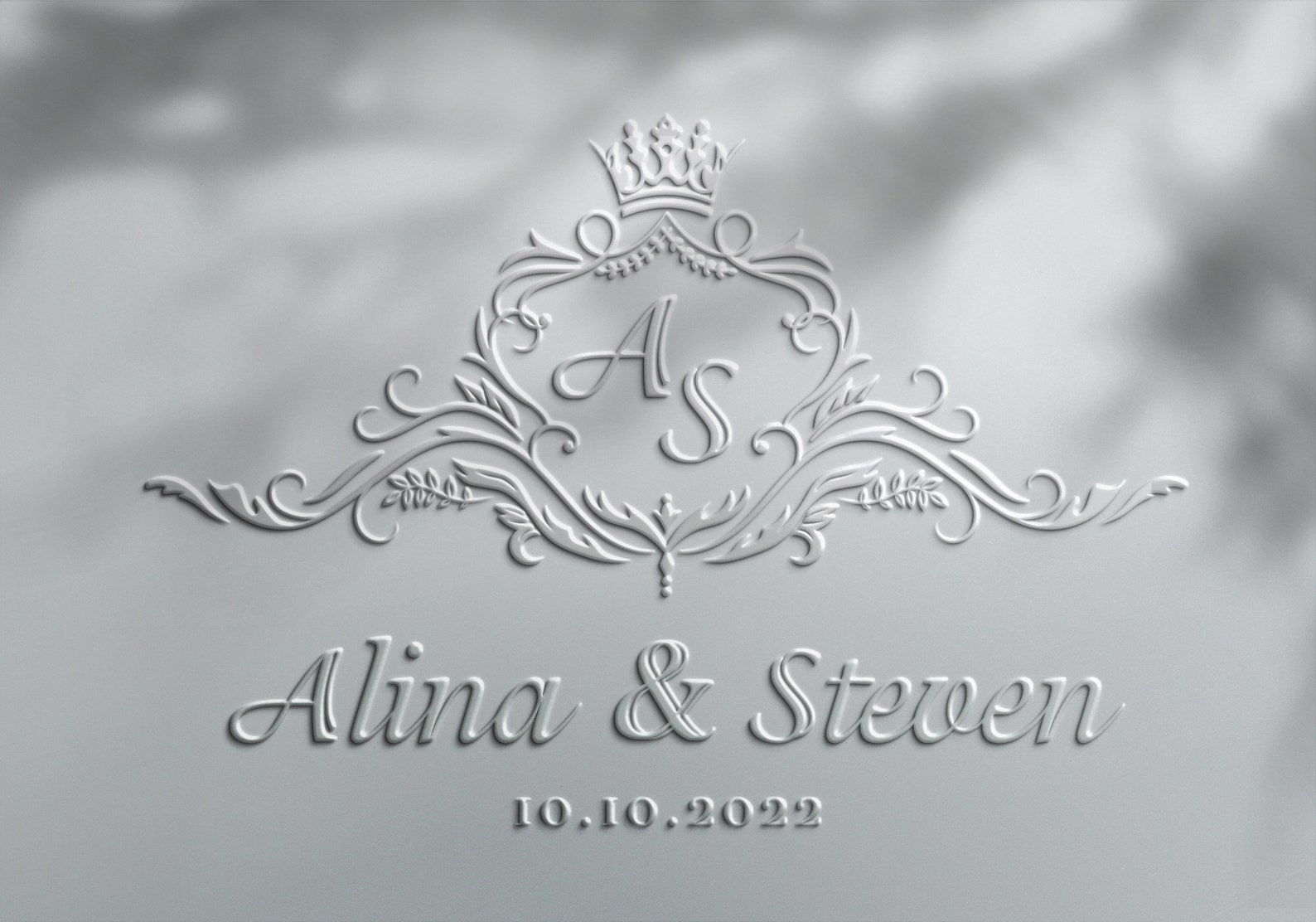 DIY Wedding Monogram Wedding Stamp Wedding Badge Royal - Etsy