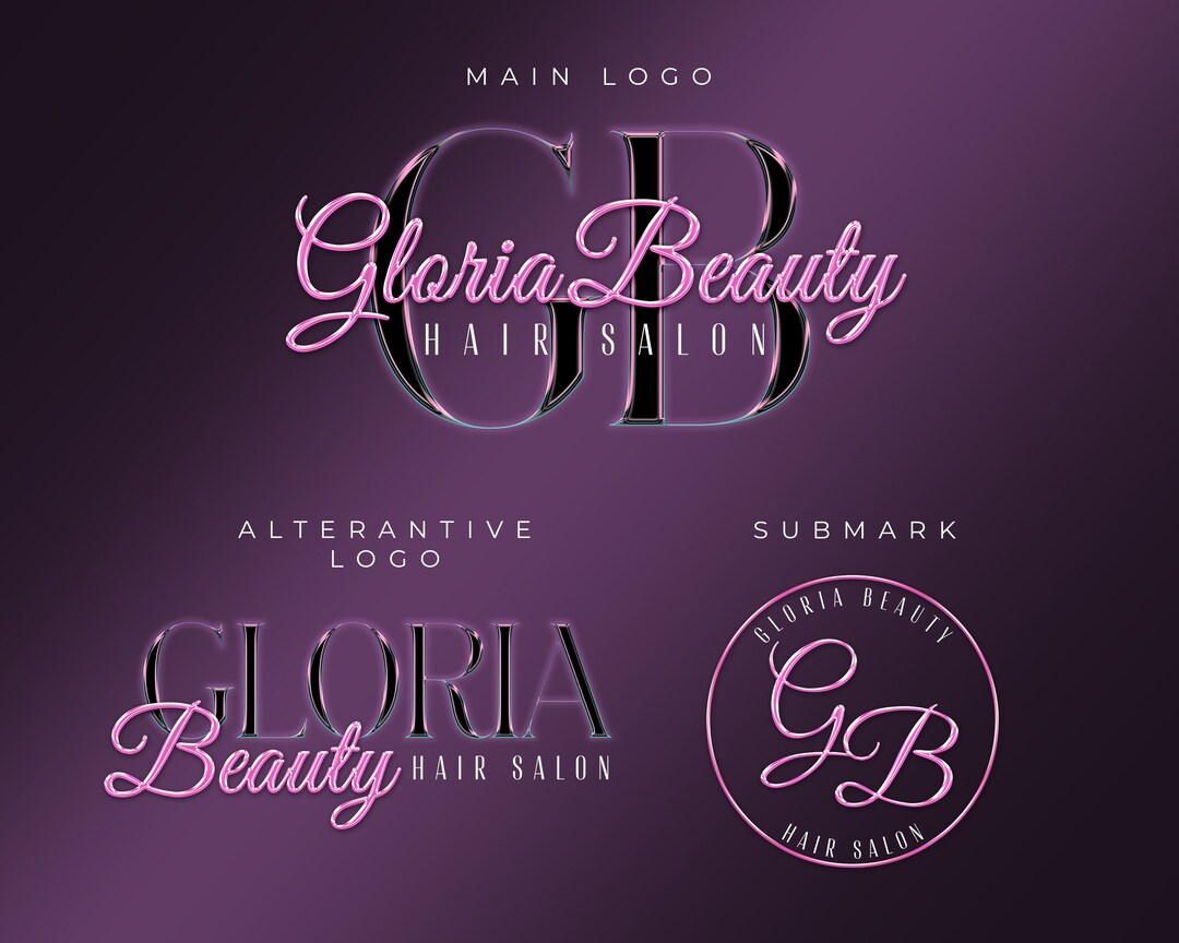 Beauty Logo, Pink Logo, Makeup Logo, Cosmetics Logo, Skincare Logo ...