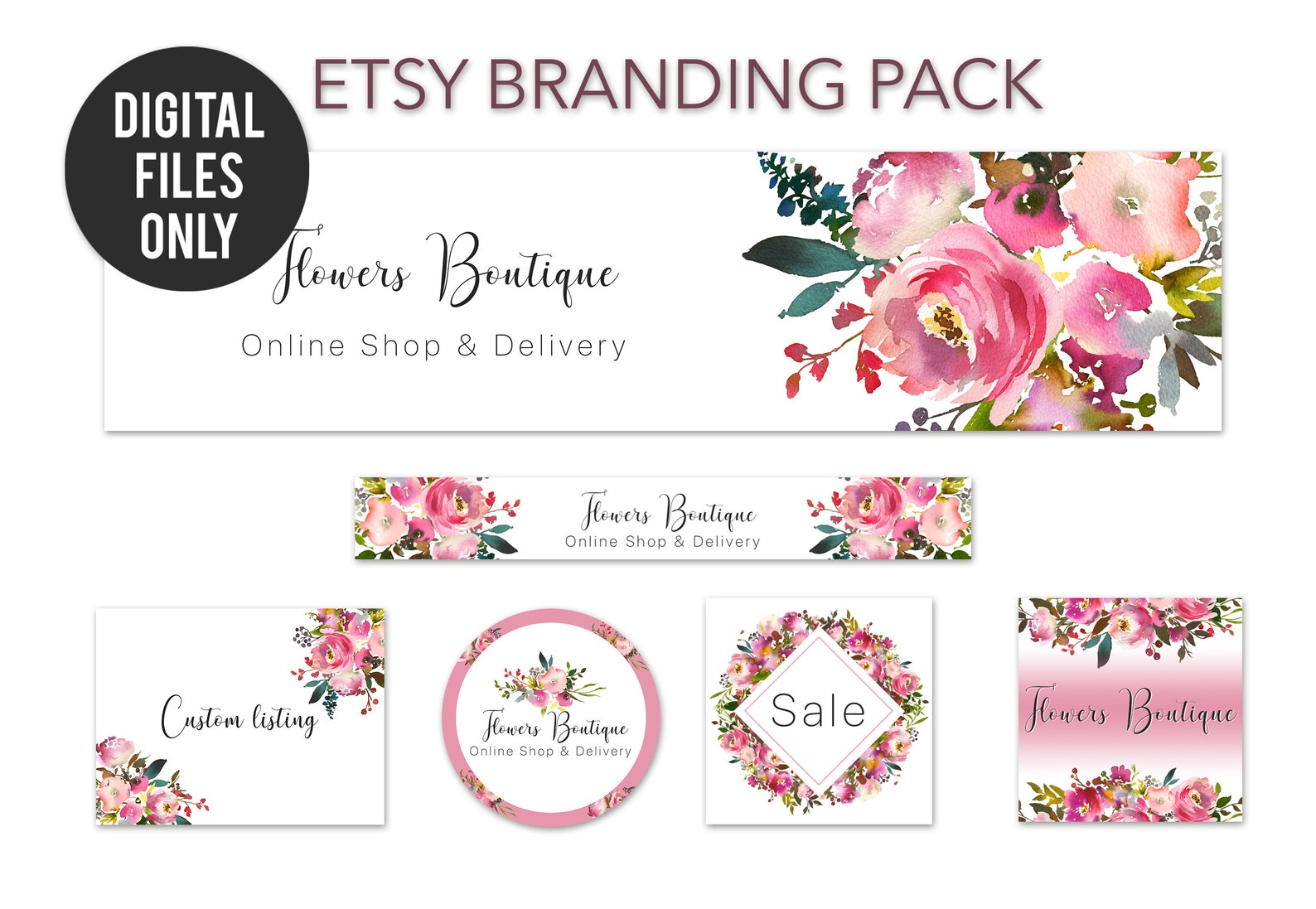 Etsy Branding Kit Etsy Shop Set Etsy Shop Kit Etsy Cover | Etsy