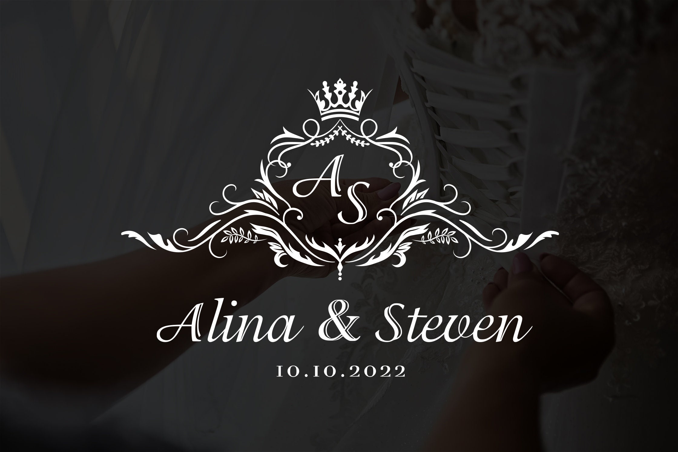 DIY Wedding Monogram Wedding Stamp Wedding Badge Royal - Etsy