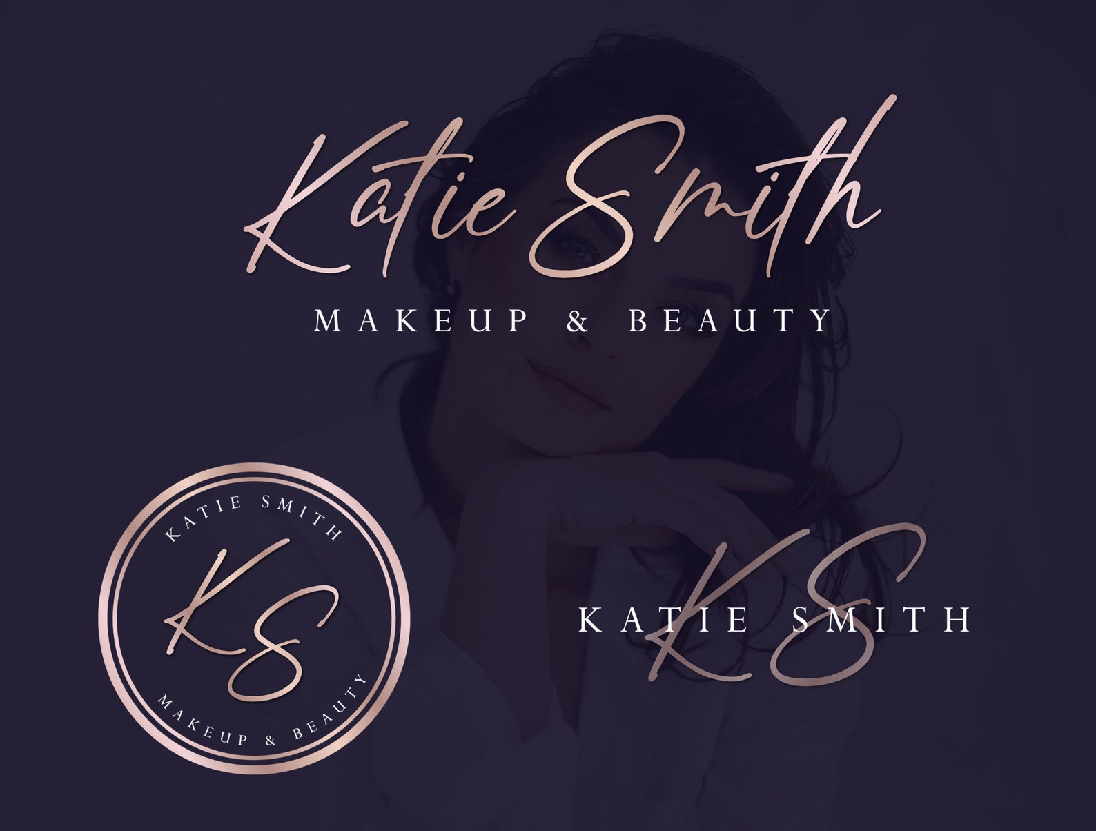 DIY Logo Design Monogram Logo Glow Logo Luxury Logo - Etsy