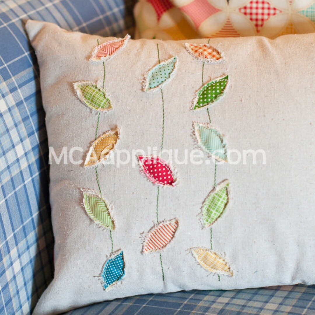 Frayed Mod Vines Applique Design - Etsy