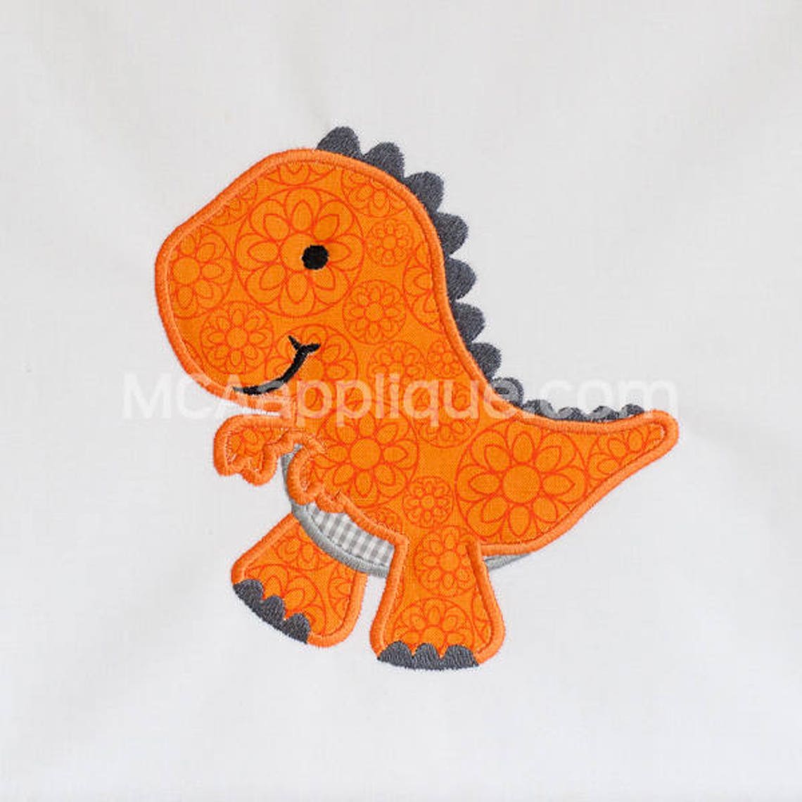 Dinosaur 1 Applique Design - Etsy