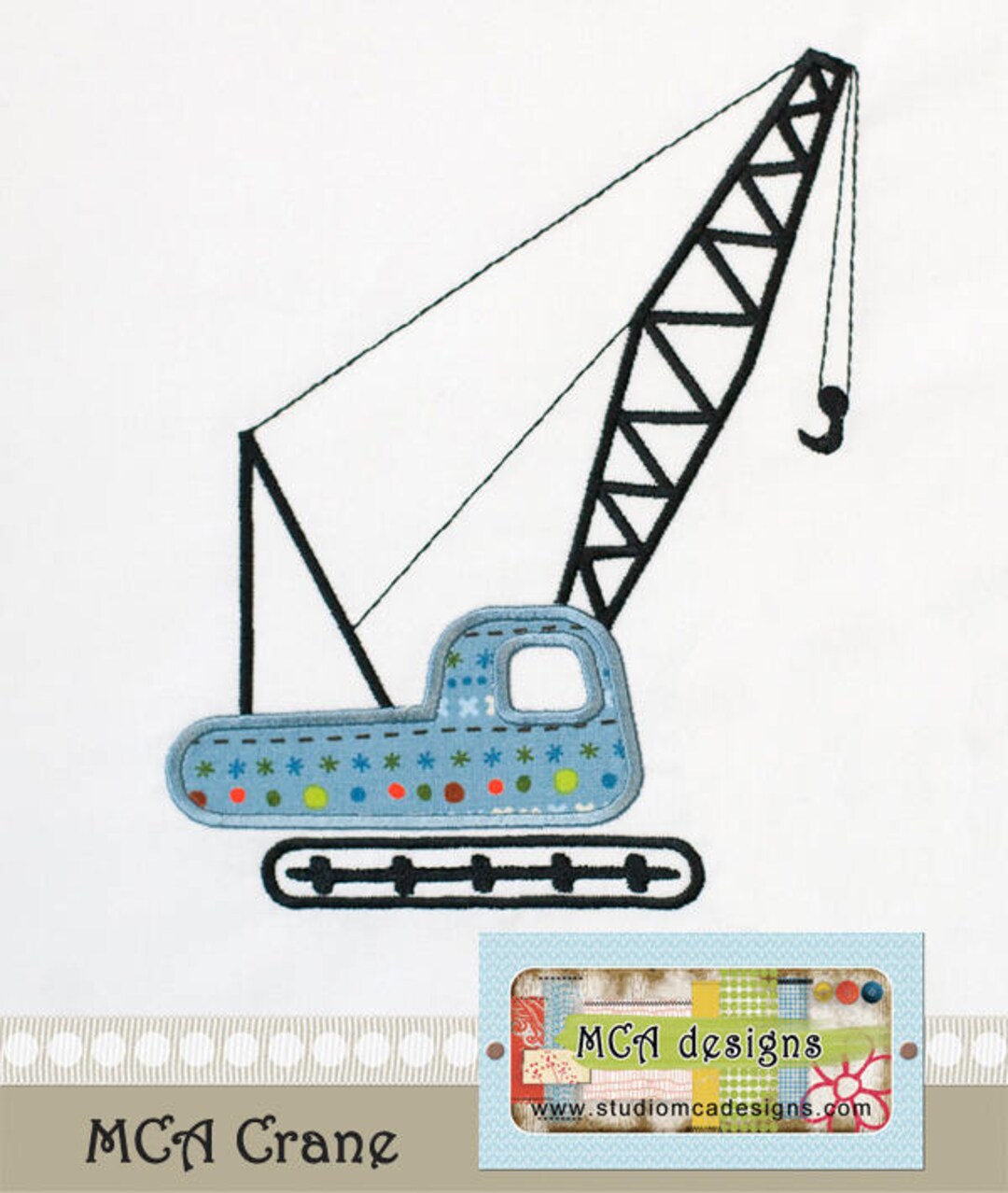 Crane Applique Design - Etsy