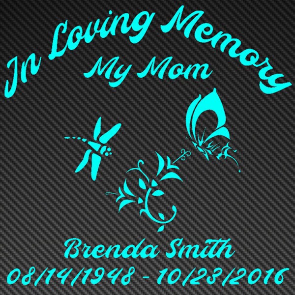 Personalized Memory Decals - Etsy