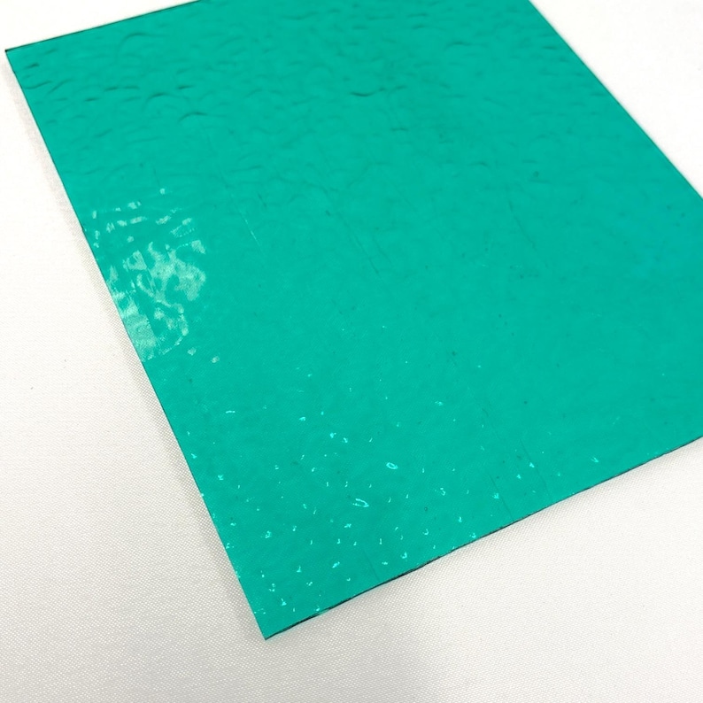 Bermuda Turquoise Stained Glass Sheet | Wissmach English Muffle Ripple ...