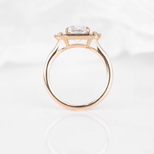 Art Deco and Cocktail Style Ring, 1.95 Ct. Moissanite and Diamond Ring ...