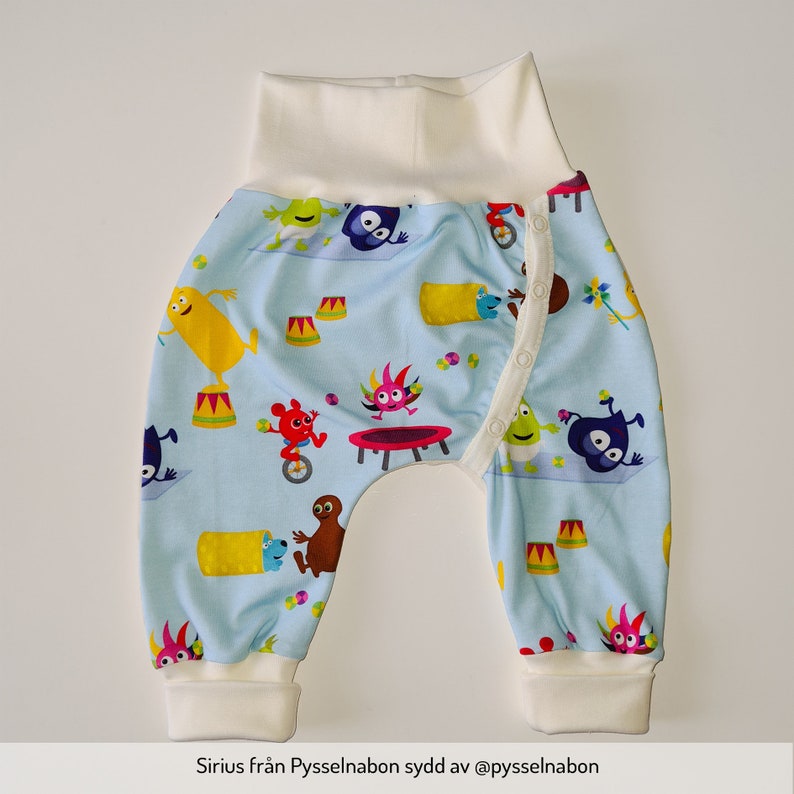 Pdf-mönster SIRIUS Haremsbyxor Strl 56-86 / Pattern Harem Pants Size ...