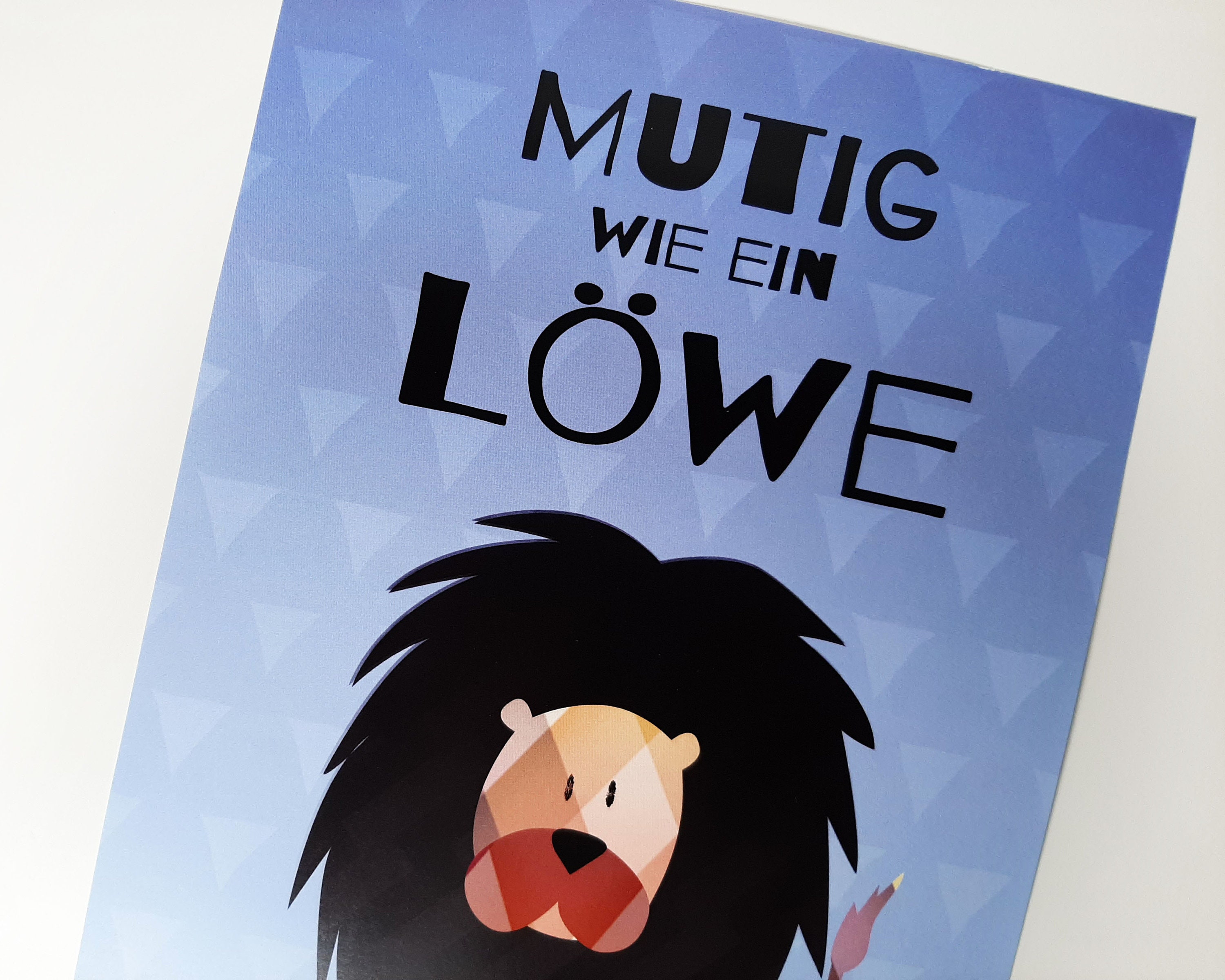 A4 Poster / Bild / Illustration Mutig wie ein Löwe | Etsy