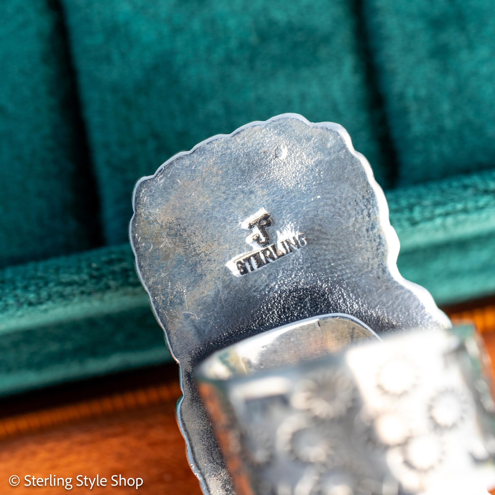 Federico Jimenez Kingman Turquoise Adjustable Ring | Sterling Silver ...