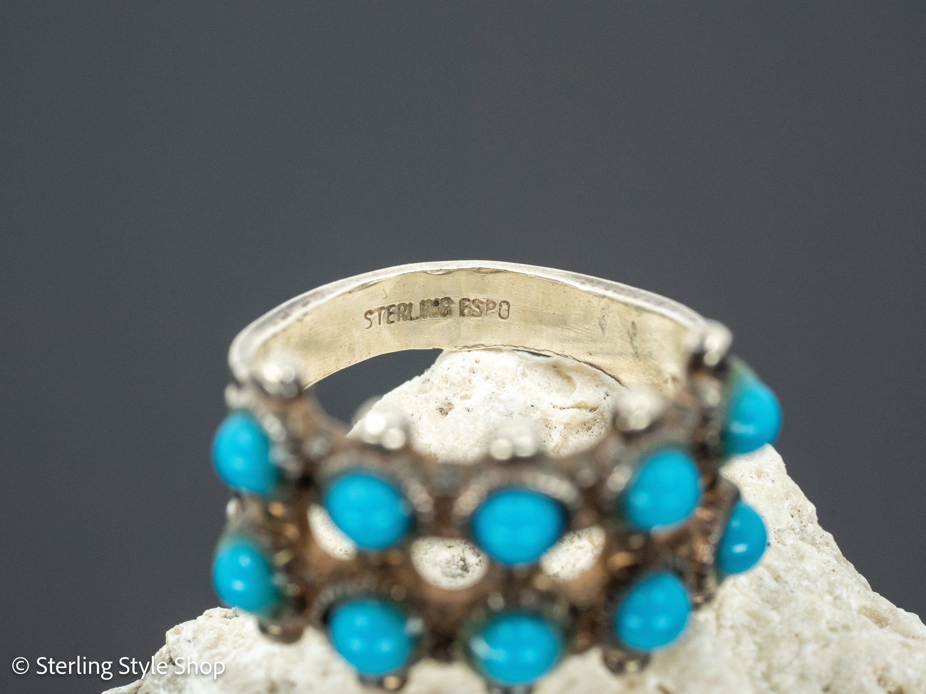 Sterling Old Pawn Snake Eyes Ring, Southwest Style Vintage Ring, Native ...