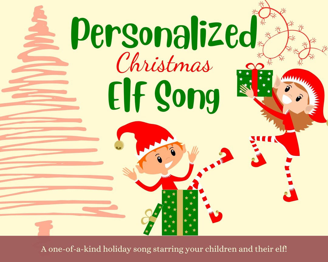 Personalized Christmas Elf Song | Custom Holiday Keepsake (MP3 & PDF ...