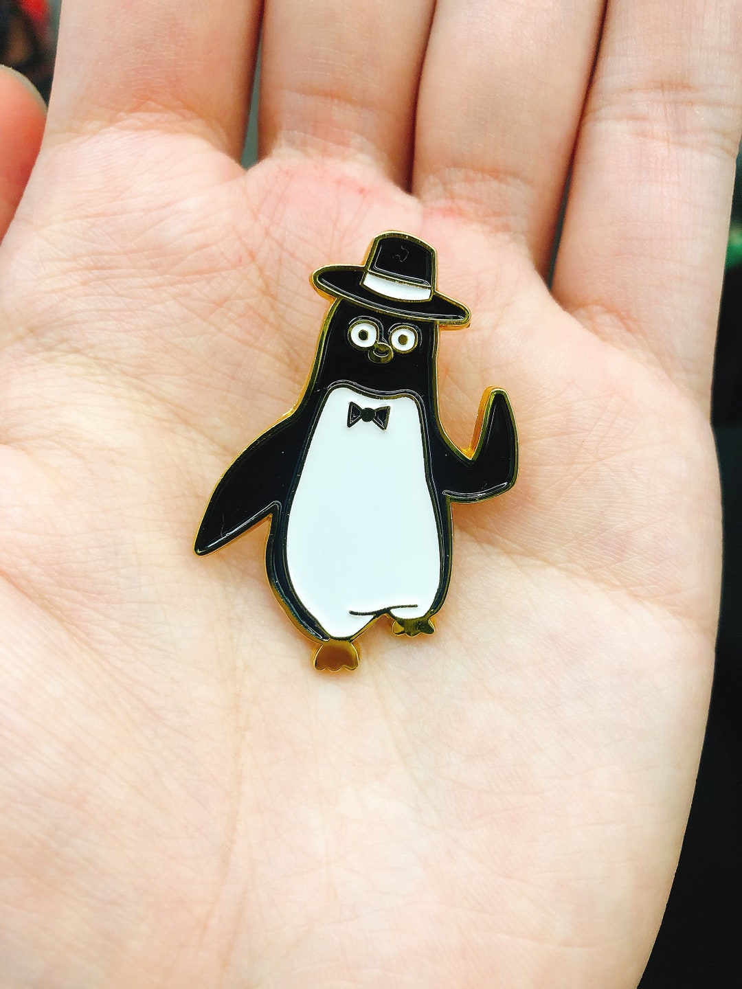 08 Mr Penguin Pin / Enamel Pin / Badge - Etsy