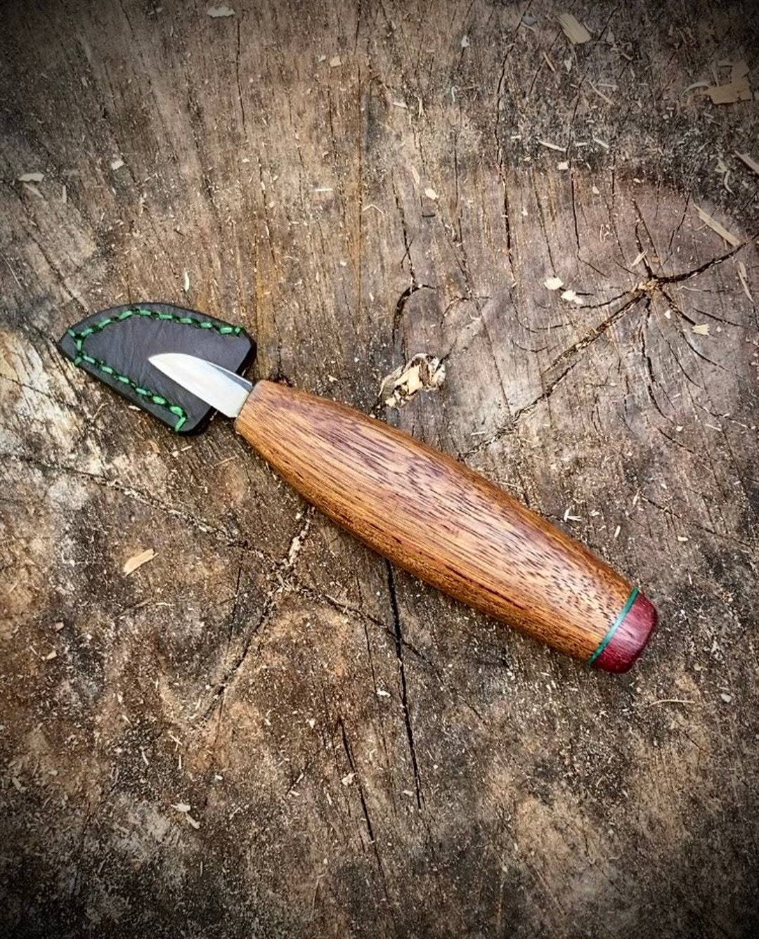 Artisanal, Custom, Hand Made, Forge Treated, 1 Inch Wood Carving Knife ...