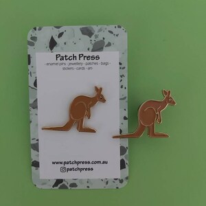 Kangaroo Enamel Lapel Pin - Etsy