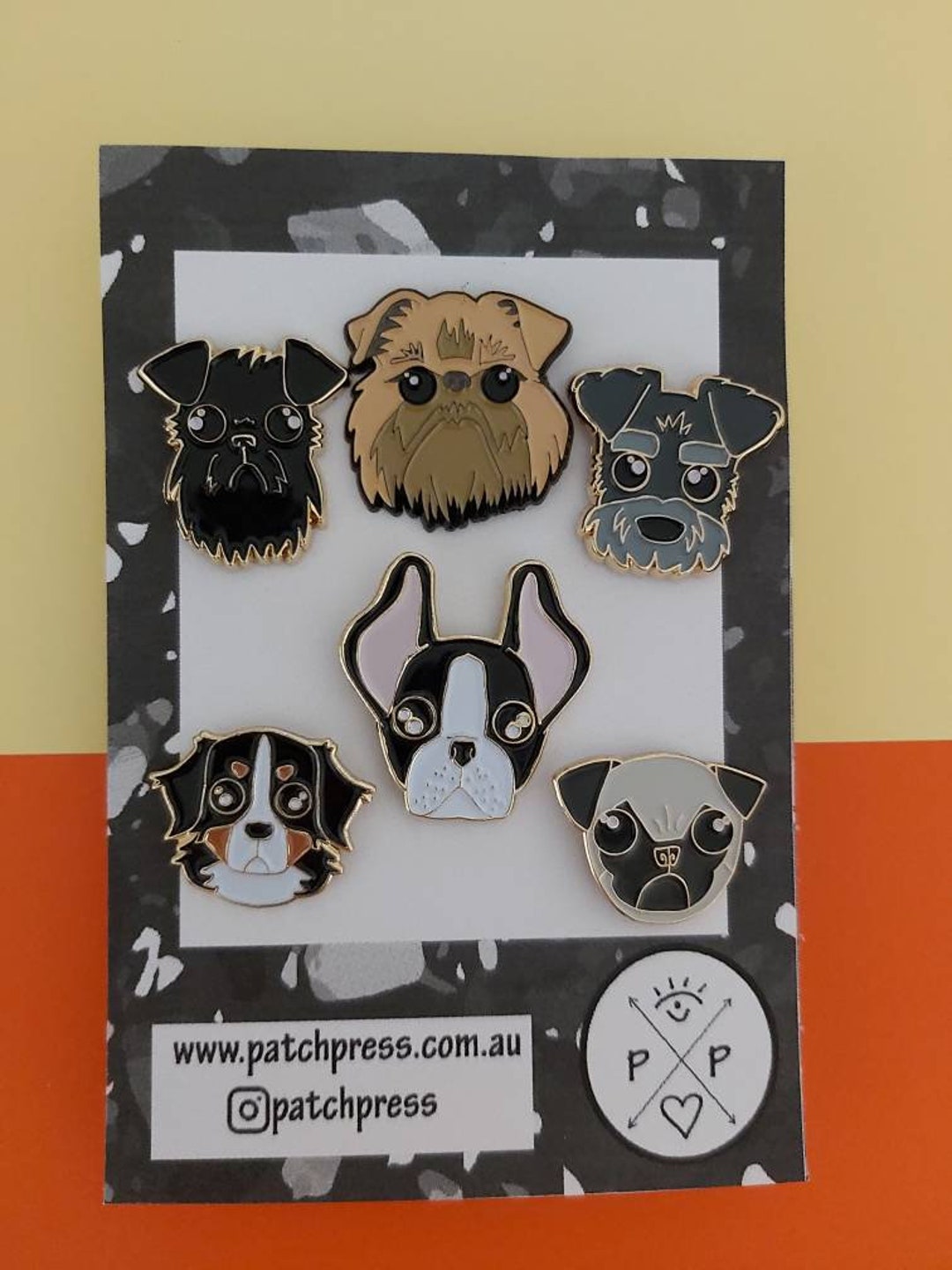 Dogs and Puppies Enamel Pins Set of 6 Lapel Pin Pack - Etsy