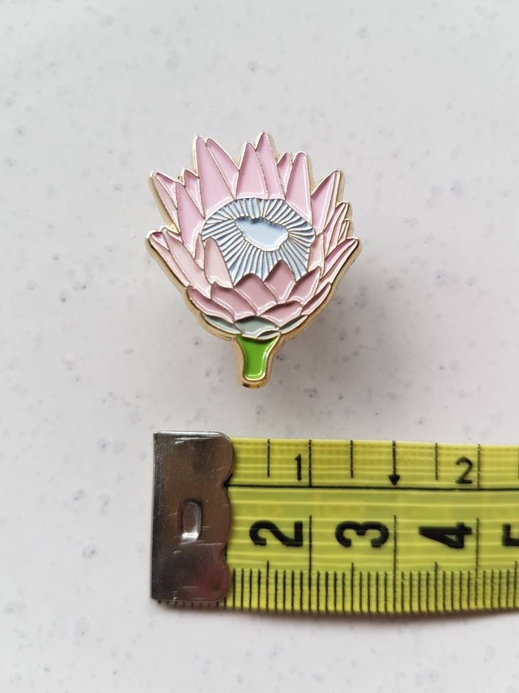 White King Protea Flower Enamel Pin - Etsy